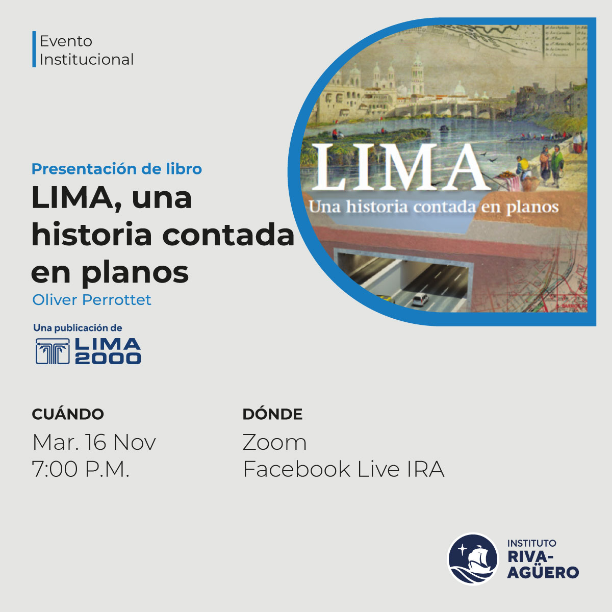 Presentación de libro: LIMA, una historia contada en planos | Instituto ...