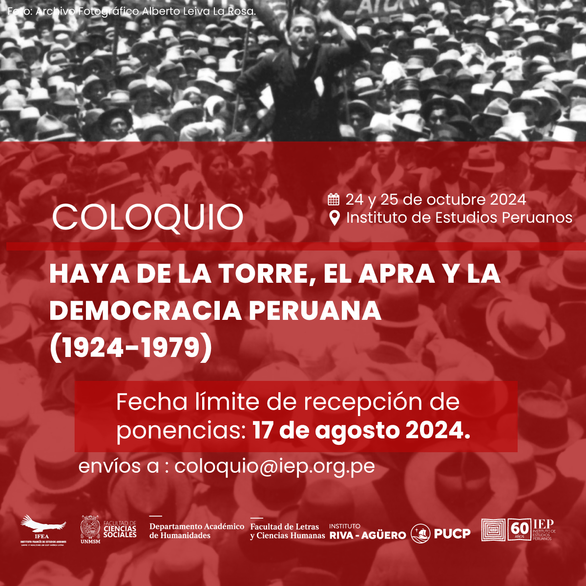 [Convocatoria] Coloquio Haya de la Torre, el APRA y la democracia ...