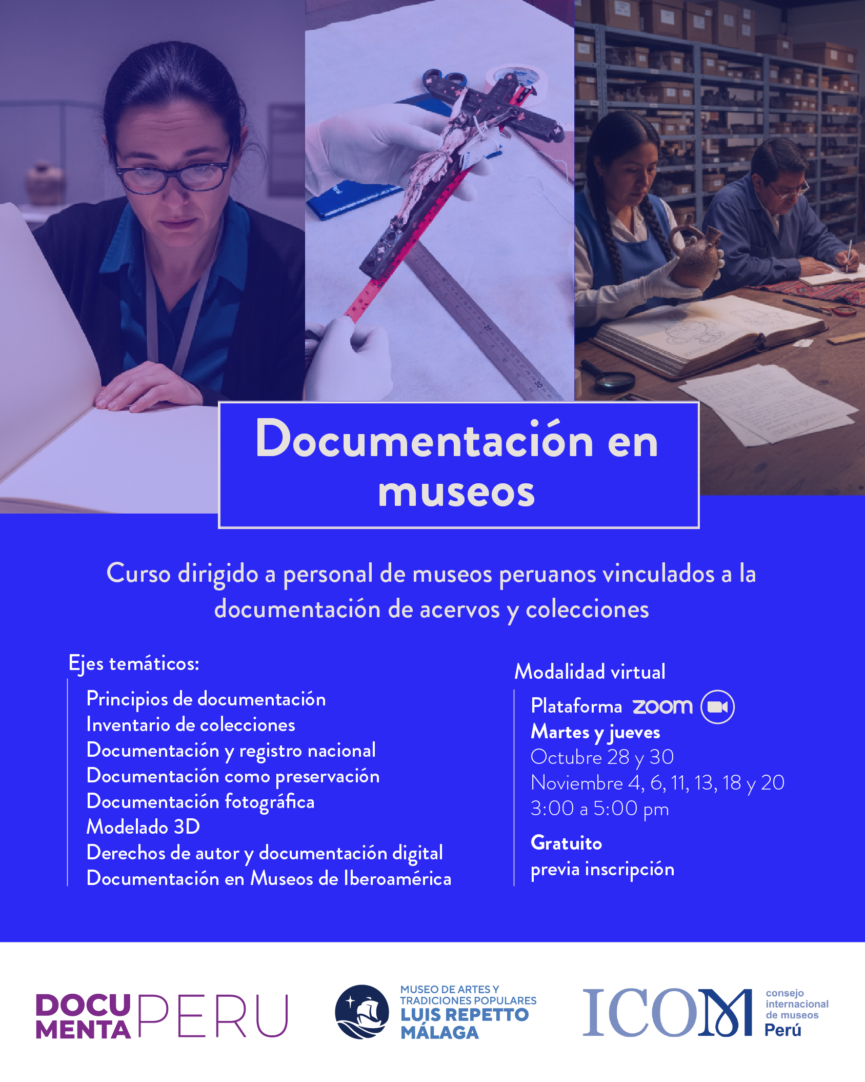 Curso: Documentación en Museos | Instituto Riva-Agüero – PUCPInstituto ...