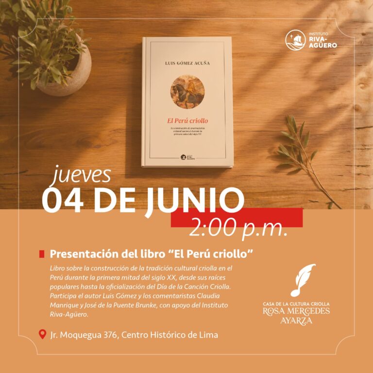 PRESENTACIÓN 📚 | Libro 'El Perú criollo' de Luis Gómez Acuña ...